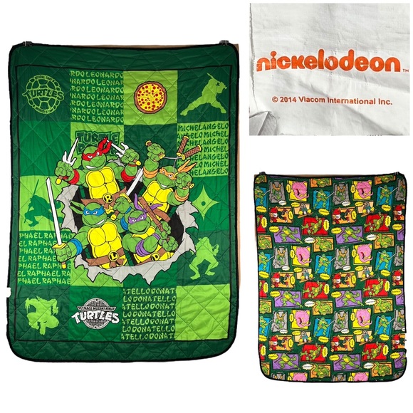 Nickelodeon | Bedding | Teenage Mutant Ninja Turtles Quilt Throw 58 X ...